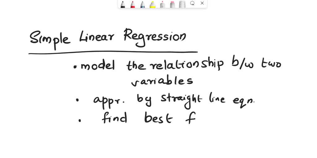 SOLVED: In the context of simple linear regression, what do residuals represent? The ...