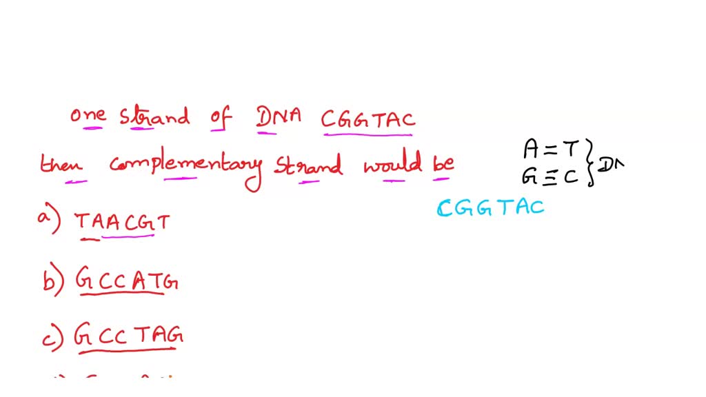 SOLVED: Question 42 2pt A strand of DNA has the sequence 5'-GGATC-3'. What would its ...