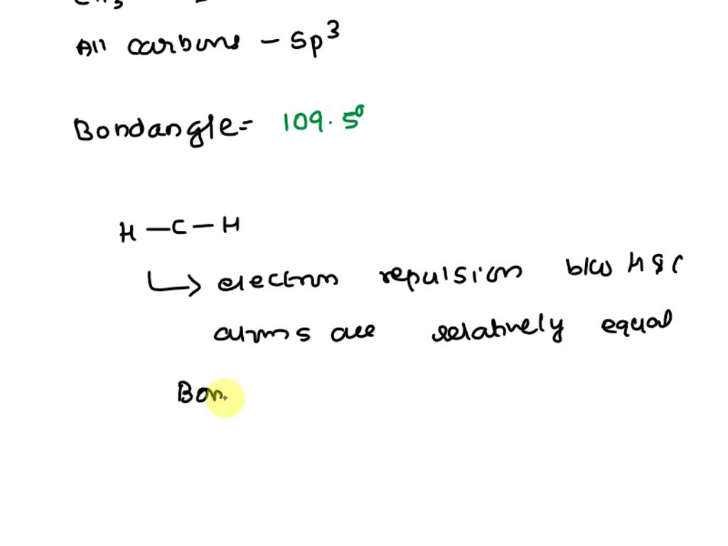 SOLVED: Bond Lengths and Bond Angles in Butane Bond angles in butane (7 ...