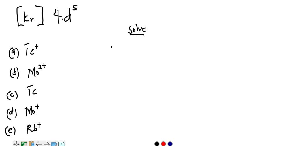 SOLVED: The electron configuration for Pd2+ is [Kr]4d^10.