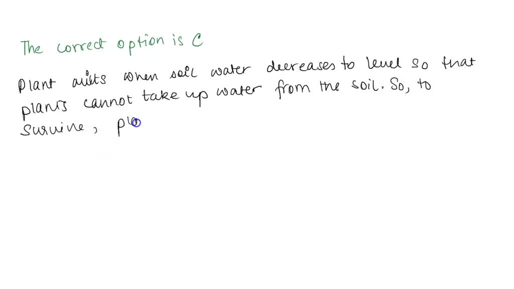 5 A potted plant was mistakenly over-watered, and the pot had water ...