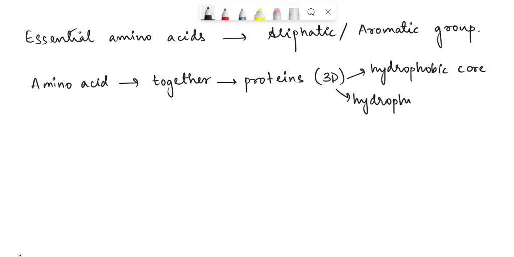 SOLVED: why so many essential amino acids belong to aliphatic and aromatic?