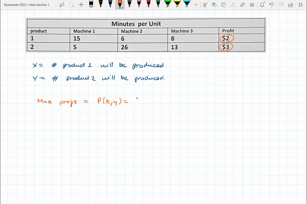 SOLVED: (ii) Two products are manufactured by passing sequentially ...