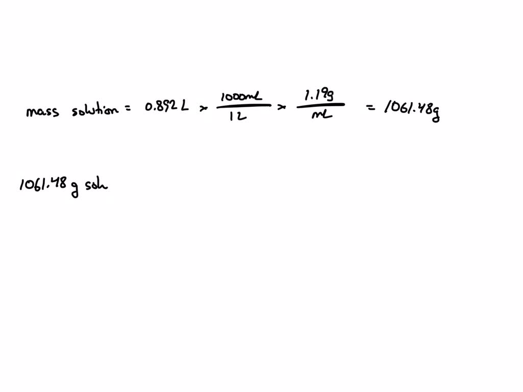 SOLVED: Concentrated hydrochloric acid is an aqueous solution that is ...