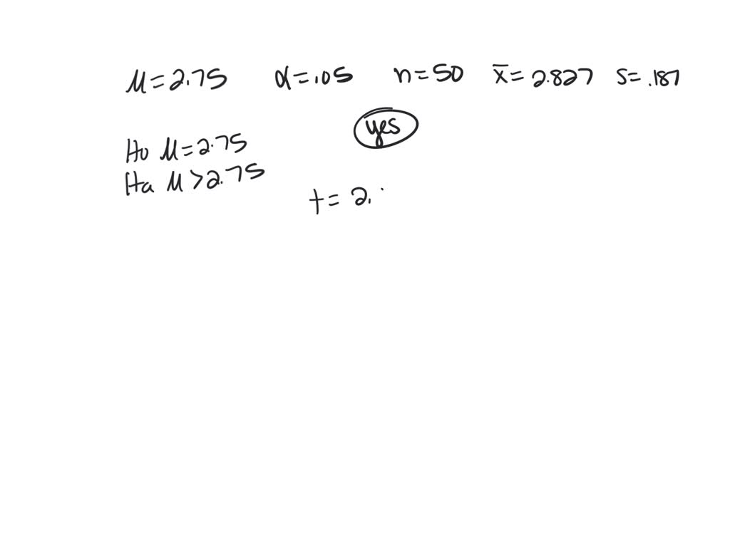 A school administrator believes that the mean class GPAs for a given ...