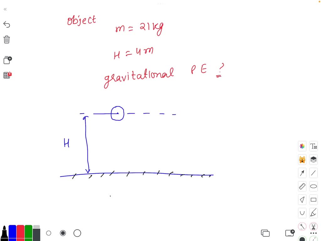 SOLVED: A 21 kg object is located 4 meters above the ground. Calculate ...