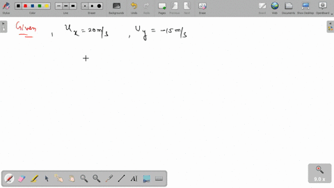a particle moves in an xy coordinate system as shown in the simulation linked below the default ...