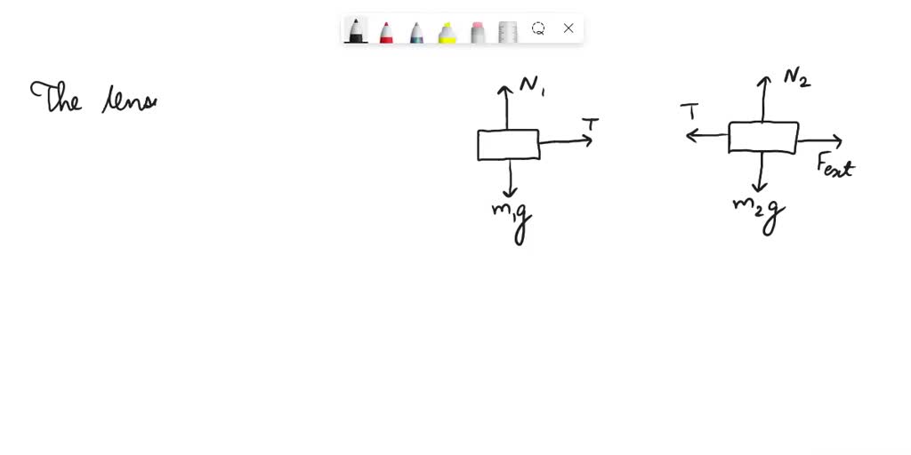 SOLVED: 24. Two masses , labeled and 2 are hooked together by a short ...