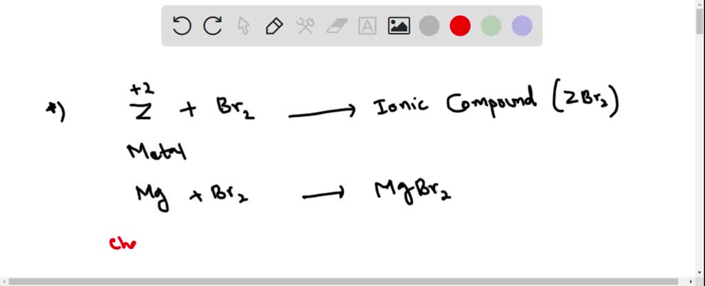 SOLVED: Element Z reacts with bromine to form an ionic compound ZBr2. A) State, with reasons ...