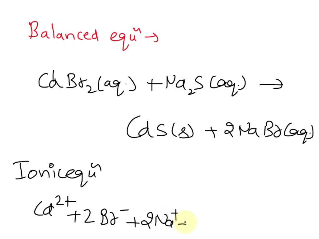SOLVED: What is the balanced net ionic equation for the exchange ...
