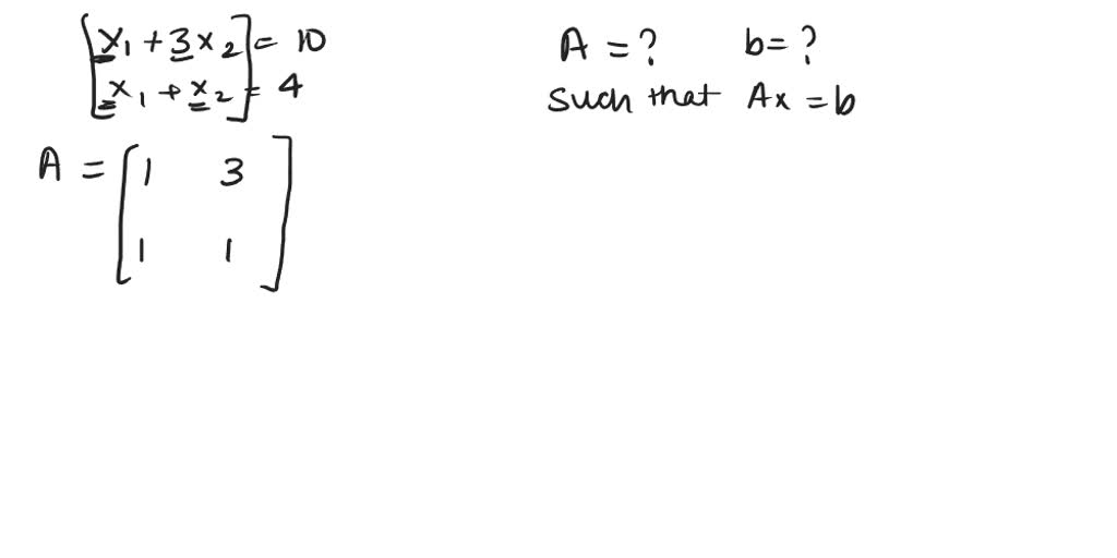 SOLVED: [Determinants] For each of the systems of equations given below ...