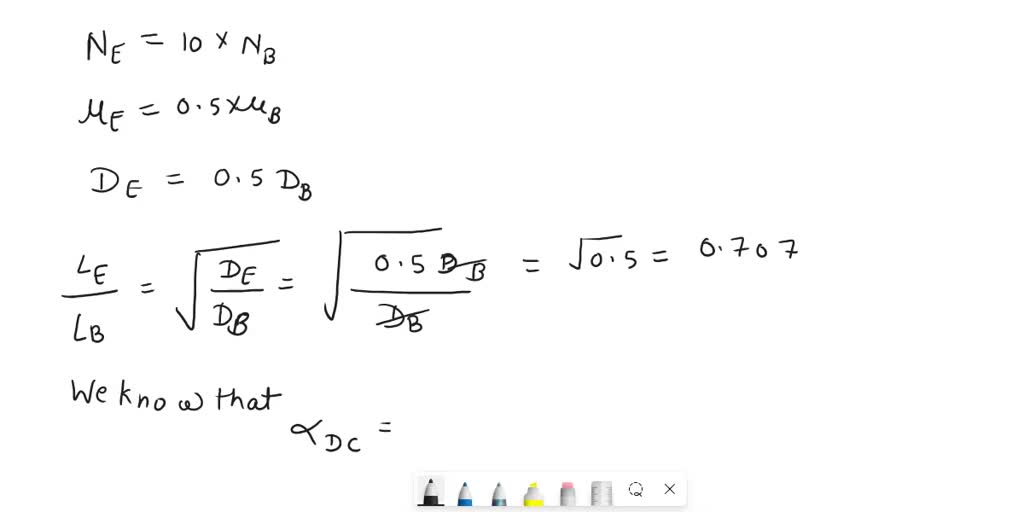 SOLVED: A PNP transistor is doped such that the emitter doping is 10 ...