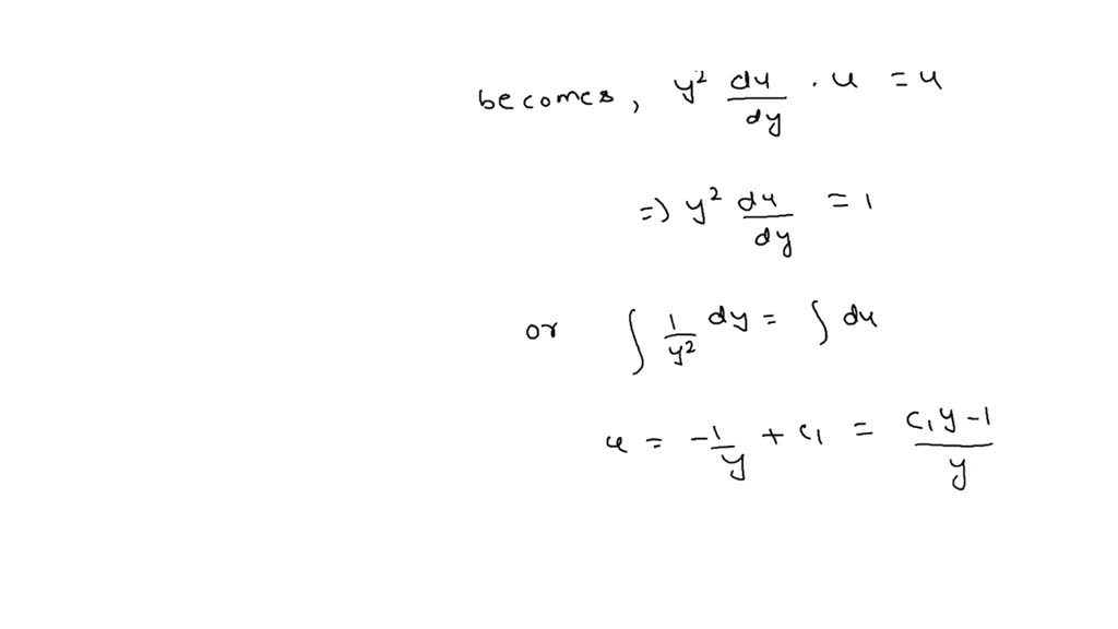 SOLVED: The independent variable is missing in the given differential ...