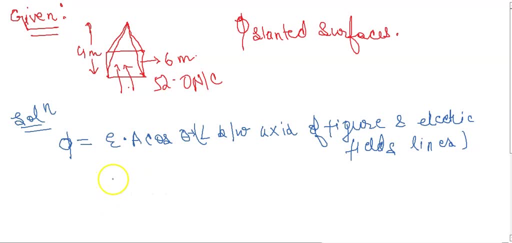 SOLVED: A pyramid has a horizontal square base of side a 0.2 m The ...