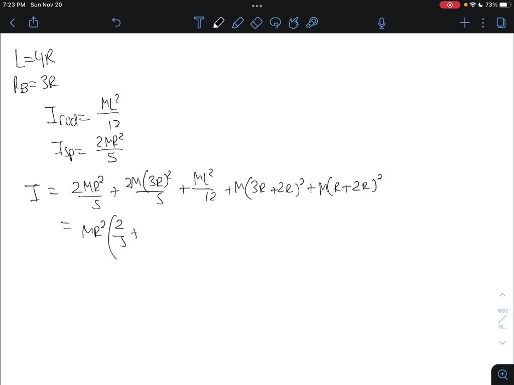 SOLVED: Two uniform; solid spheres (one has mass M and radius R and the other has a mass M and ...