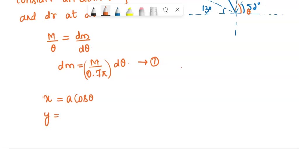 The homogeneous slender rod has a uniform cross-section and is bent ...