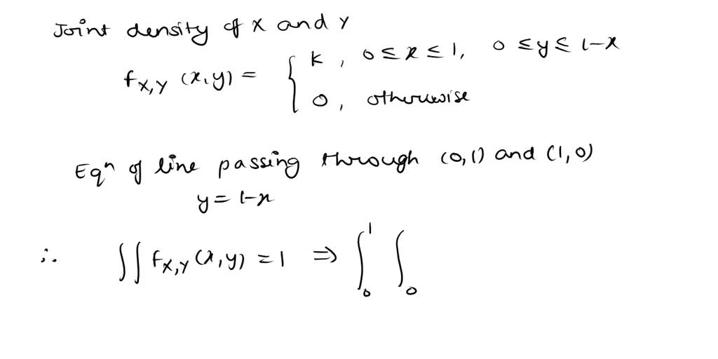 Solved 3 Problem A Point Is Chosen Uniformly At Random Inside The Triangle With Vertices At