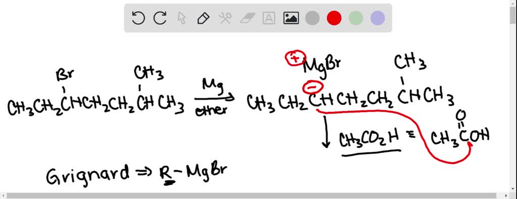 SOLVED: Draw structural formulas for organic products A and B in the ...