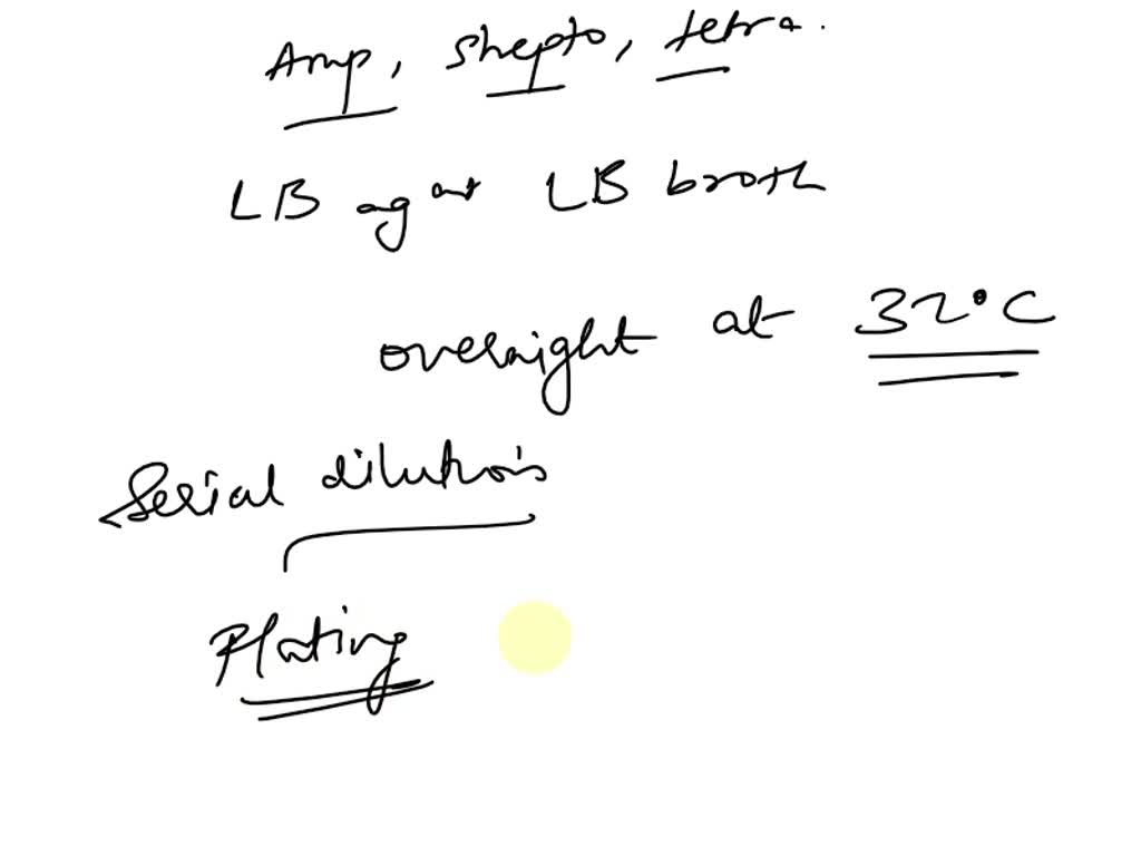 SOLVED: Design an experiment tO produce bacteria resistant to ...