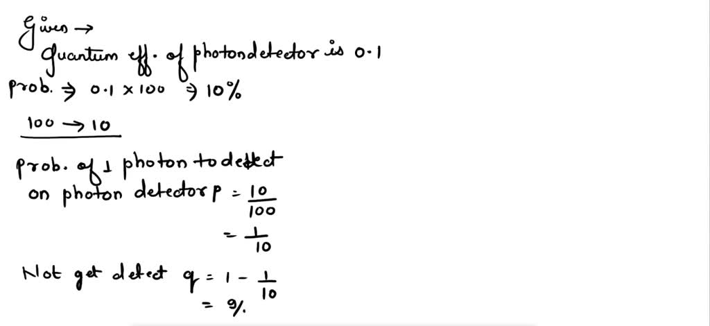 Physics GRE practice test question: 41. The quantum efficiency of a ...