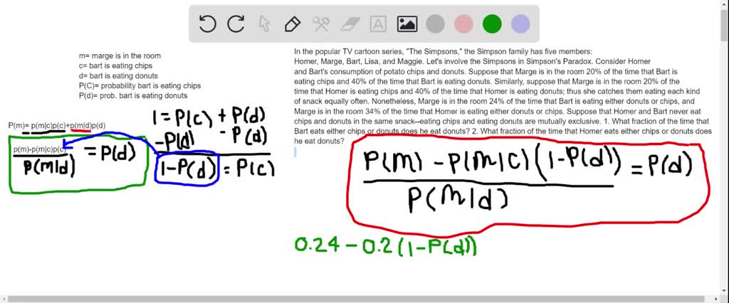 SOLVED: In the popular TV cartoon series, "The Simpsons," the Simpson ...