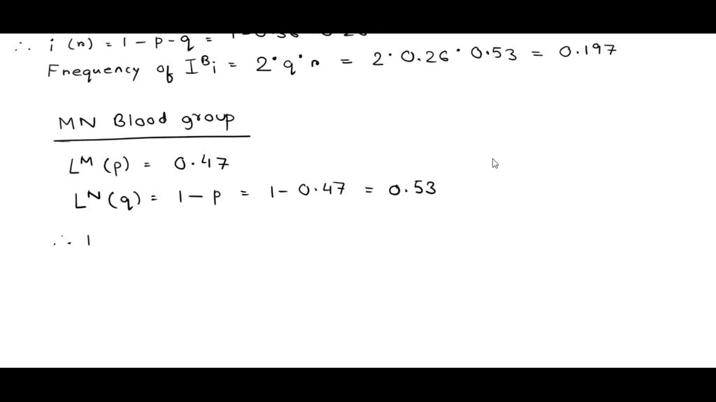 SOLVED: Human ABO blood groups are controlled by a single gene with ...