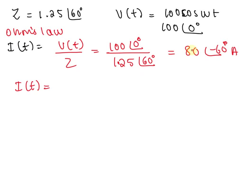 SOLVED: The supply voltage in the figure given is v(t) = 100cos(Ï‰t ...