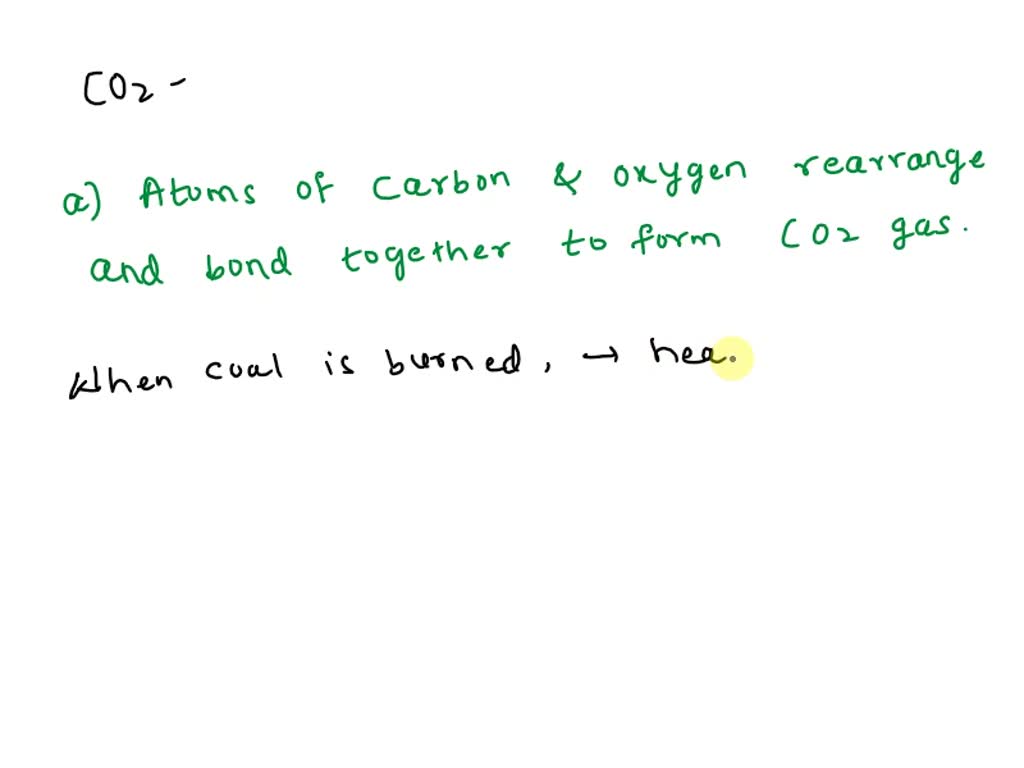 SOLVED: When coal (solid carbon) burns in the presence of oxygen ...