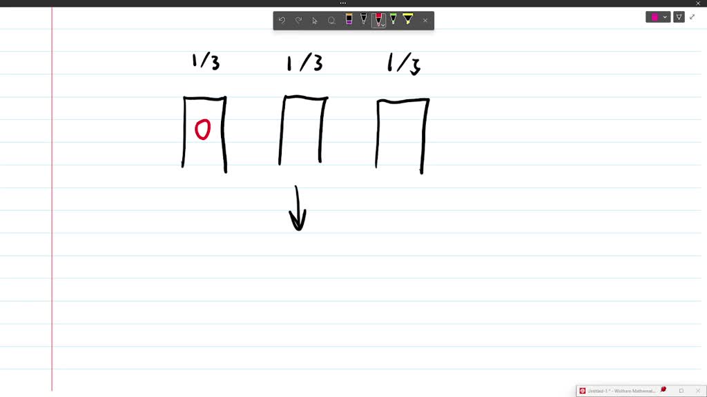 SOLVED: In the Monty Hall game, you pick one of three doors, behind one ...