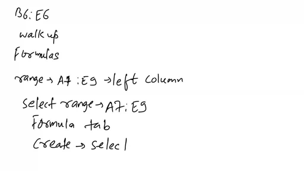 SOLVED: Format the range A3:F10 as an Excel table with headers using ... SOLVED: Format the range A3:F10 as an Excel table with headers using ...