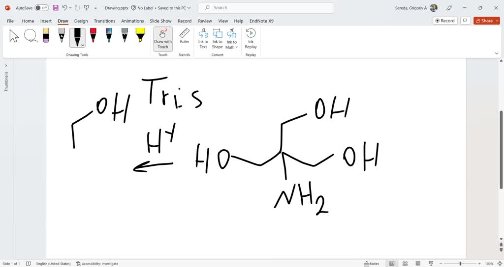 SOLVED: How to draw the structure of Tris in its protonated and ...