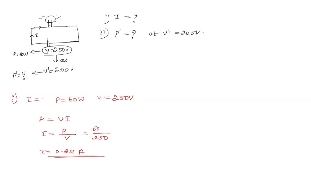 SOLVED: Finding current How many Watts of power is lost in each of ...