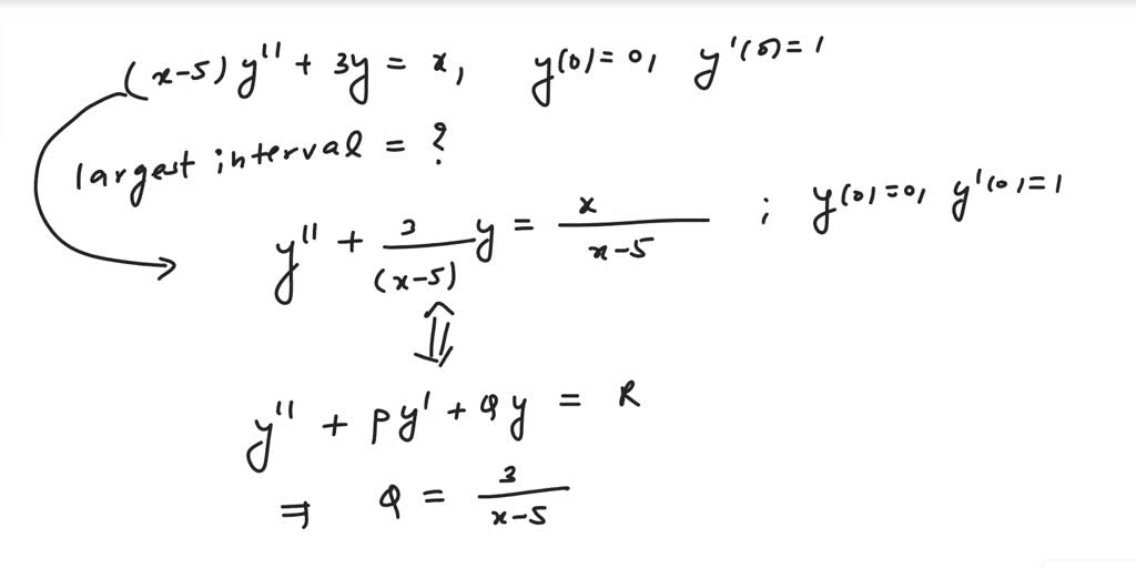 Solved Find The Largest Interval Which Includes X For Which The Given Initial Value Problem