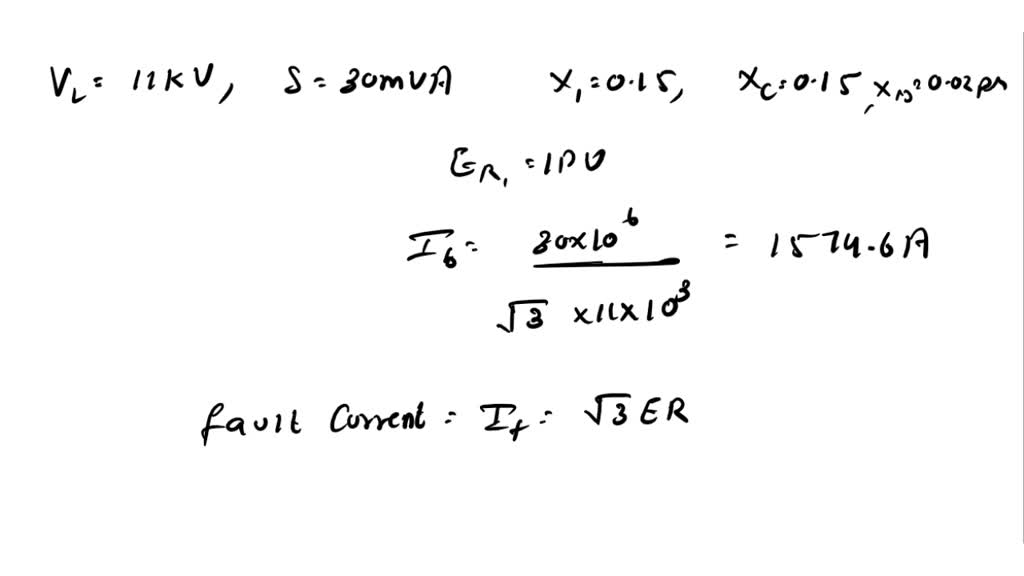SOLVED: The positive, negative and zero sequence reactance of a three phase alternator are 0.1 ...