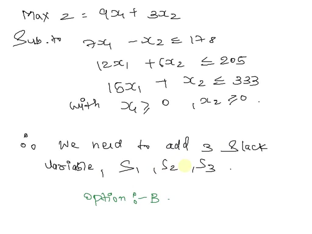 SOLVED: Determine the number of slack variables and name them Then use ...