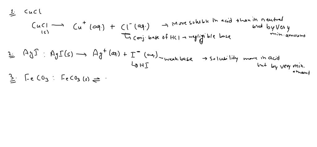 SOLVED: Which compound is more soluble in an acidic solution than in a ...