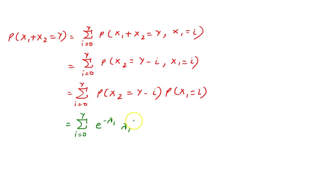 SOLVED: If X1 and X2 are independent random variables having Poisson distributions with ...