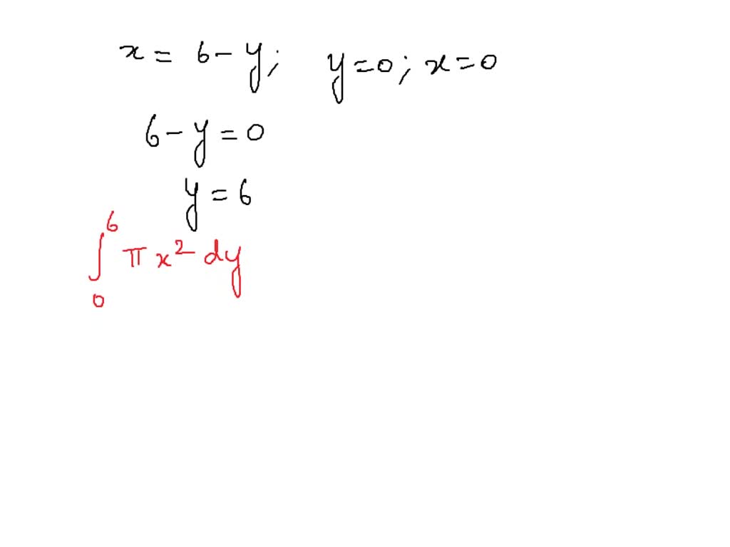 Solved Set Up But Do Not Evaluate An Integral For The Volume Of The Solid Obtained By 5516
