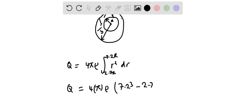 SOLVED: A thick insulating spherical shell of inner radius 3.2ZR and ...