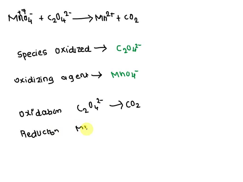 SOLVED: Consider the following redox reaction 2MnO7(aq)+2H,O(l)+6H*(aq ...