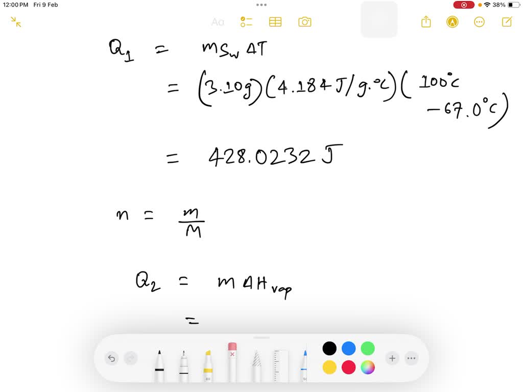 SOLVED: What amount of heat, in kJ, is required to convert 3.10 g of water at 67.0 C to 3.10 g ...