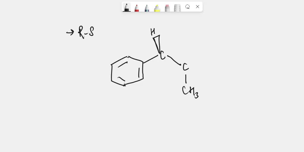 SOLVED: Draw the structural formula of the R/S configuration of the ...