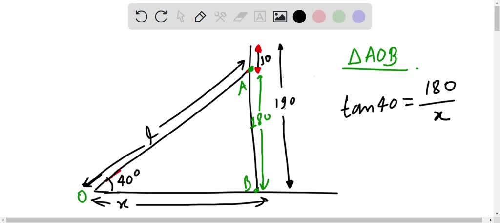 SOLVED: A smokestack is 190 feet high A guy wire must be fastened to ...