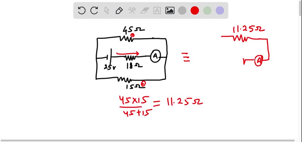 SOLVED: For the circuit shown in Fig. 26.41 find the reading of the ...