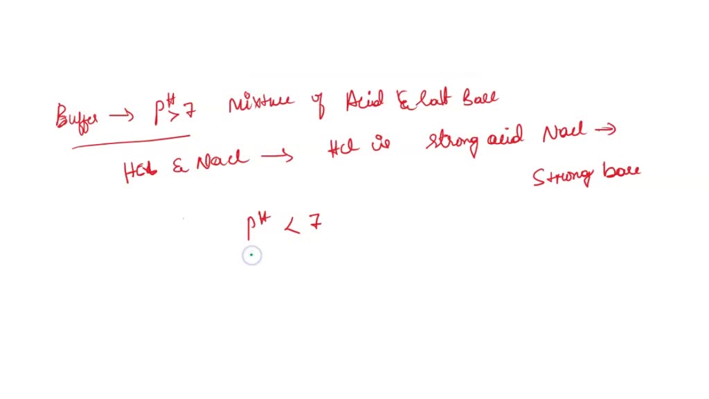 SOLVED: a)Explain why a mixture of HC2H3O2 and NaC2H3O2 can act as a buffer while a mixture of ...