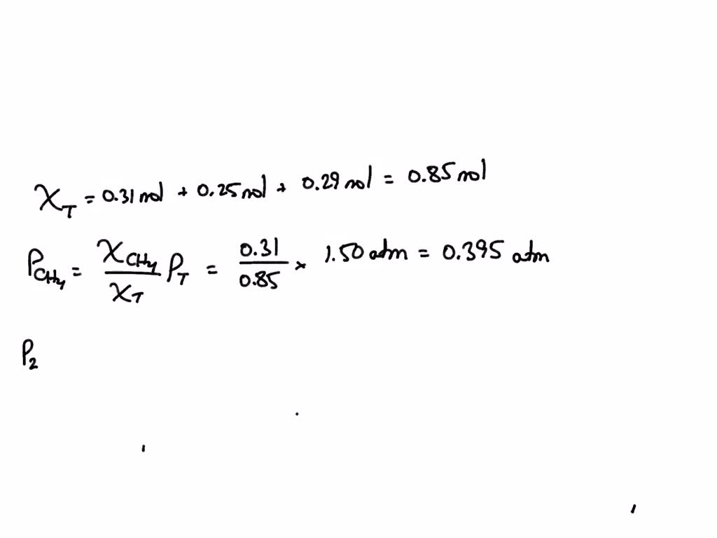 SOLVED: A gas mixture in a 0.75 L vessel at 10 °C contains 0.70 mol N2, 0.20 mol H2, and 0.10 ...