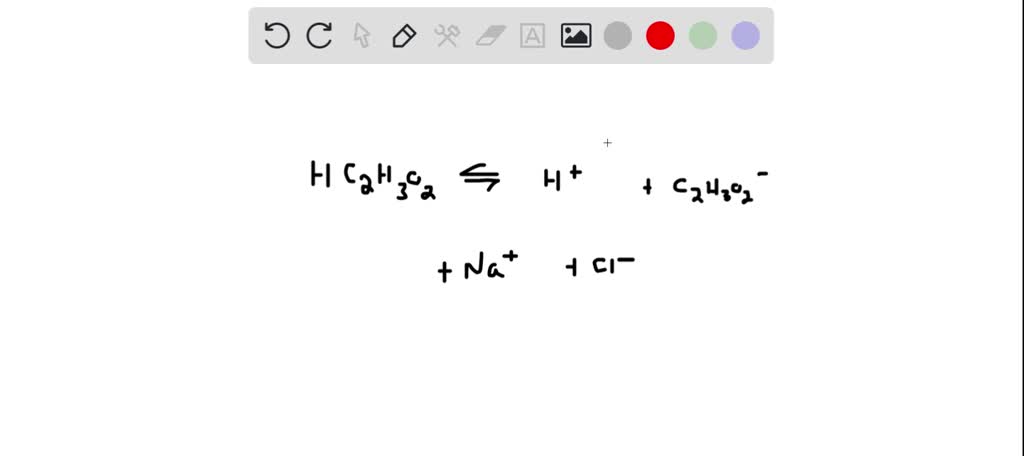 SOLVED: Adding sodium chloride to a solution of acetic acid will ...
