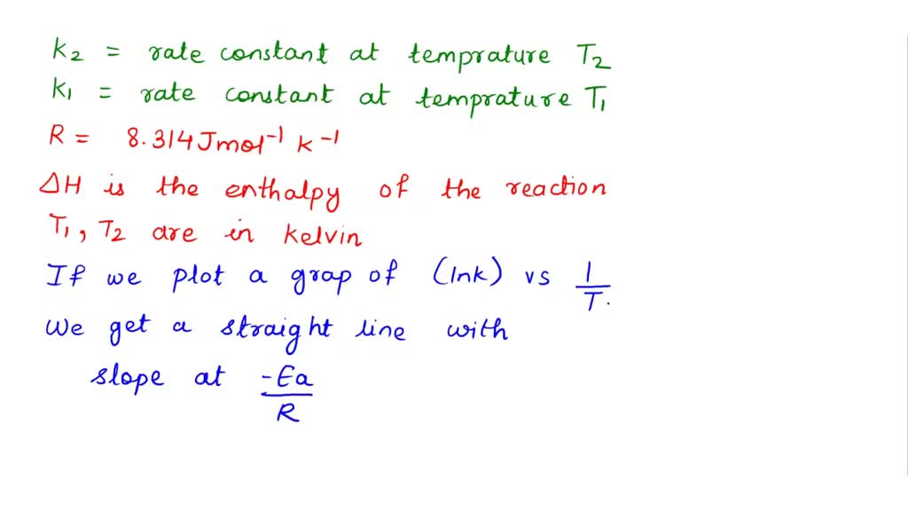 SOLVED: The rate constant for a given reaction is 1.30 x 10^3 at 600 Â ...