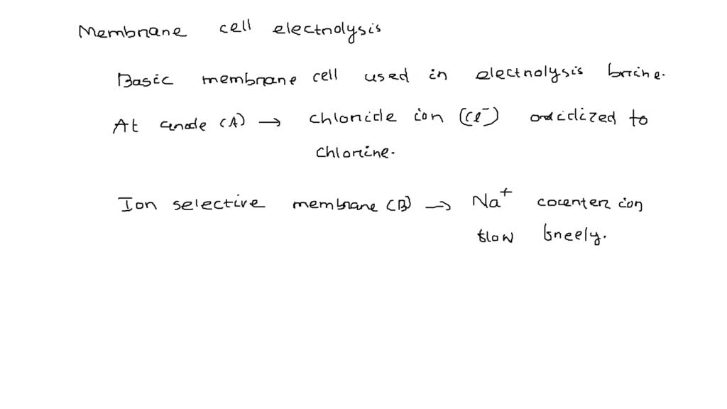SOLVED: The electrolysis process that produces the highest ...