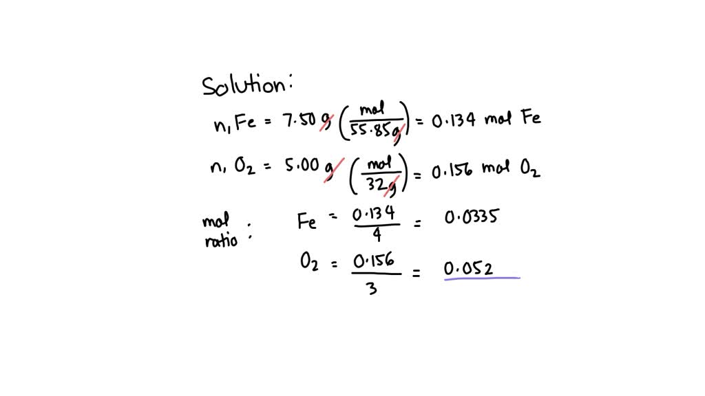 SOLVED: Determine the excess reactant and calculate the mass of the ...